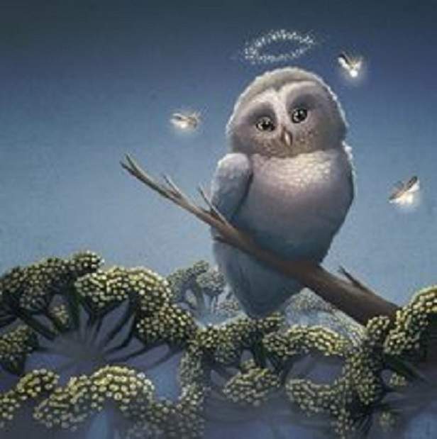 Solve Heavenly Owl jigsaw puzzle online with 64 pieces