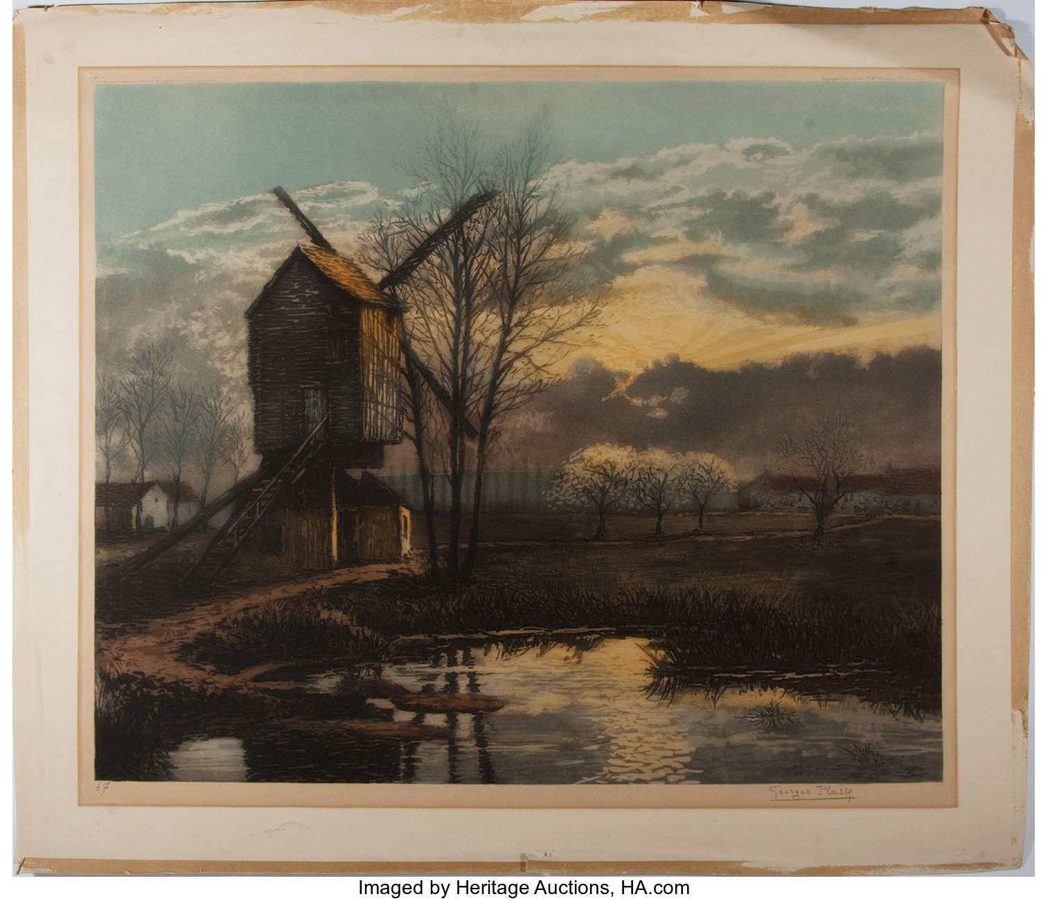 Solve Georges Plasse. Original Signed and Numbered Color Etching ...