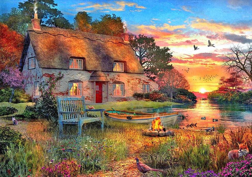 Solve Sunset jigsaw puzzle online with 176 pieces