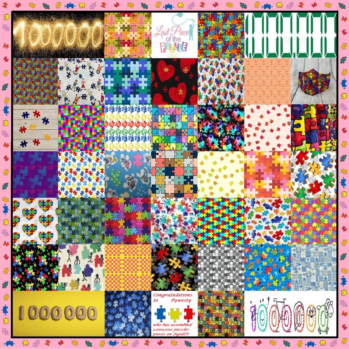 Solve A million puzzle pieces and going strong!! jigsaw puzzle online ...