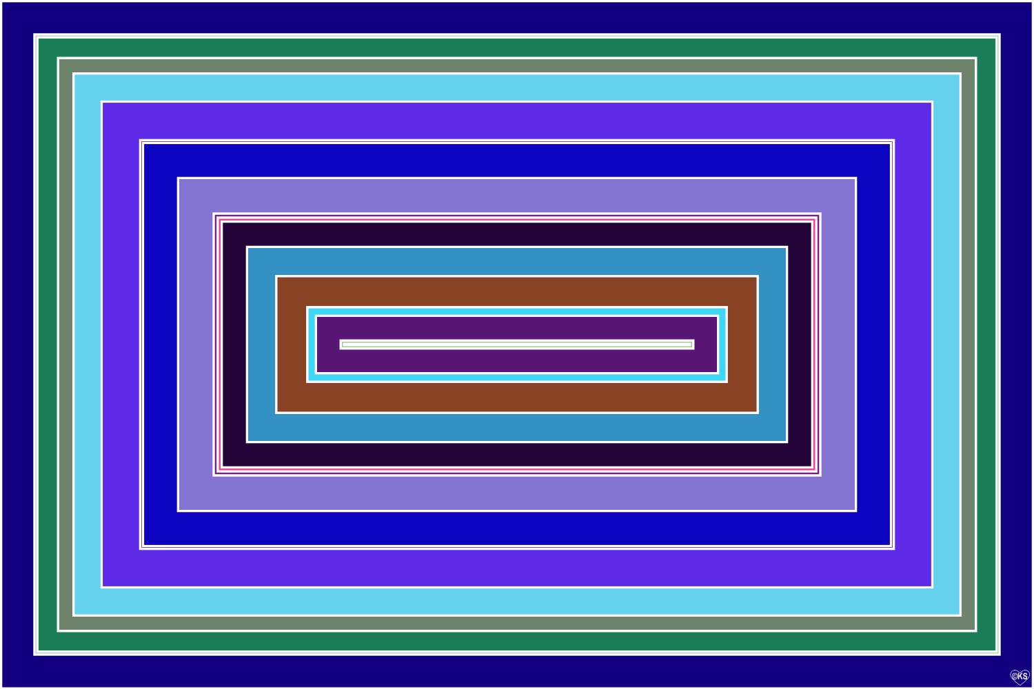 Solve Concentric Rectangles!! ~ M jigsaw puzzle online with 96 pieces