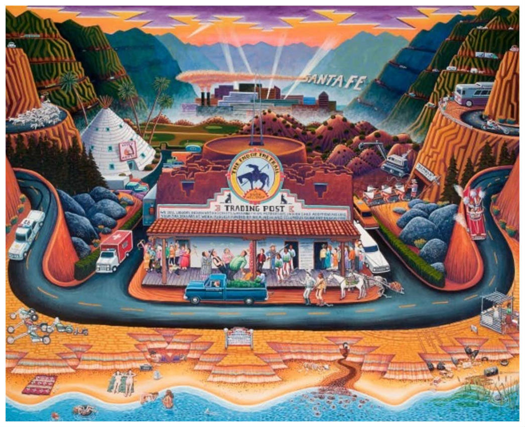 Solve End of the Trail Santa Fe Trading Post ~ David Bradley (Chippewa ...