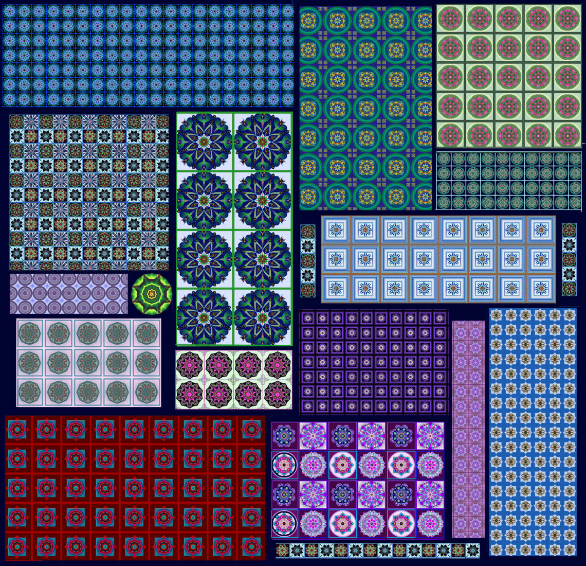 Solve Some more patterns jigsaw puzzle online with 121 pieces