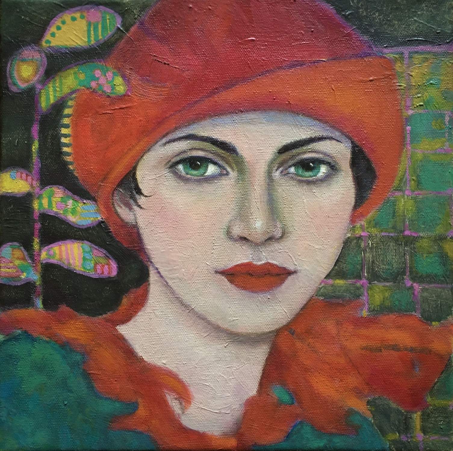 Solve Alice Rudolf-Hinse Artwork - 'Woman in Green' jigsaw puzzle ...