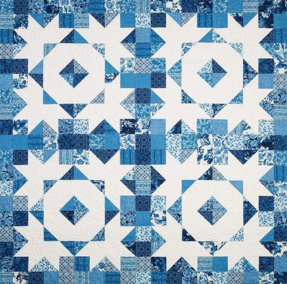 Solve Snowflake Quilt #1 jigsaw puzzle online with 81 pieces