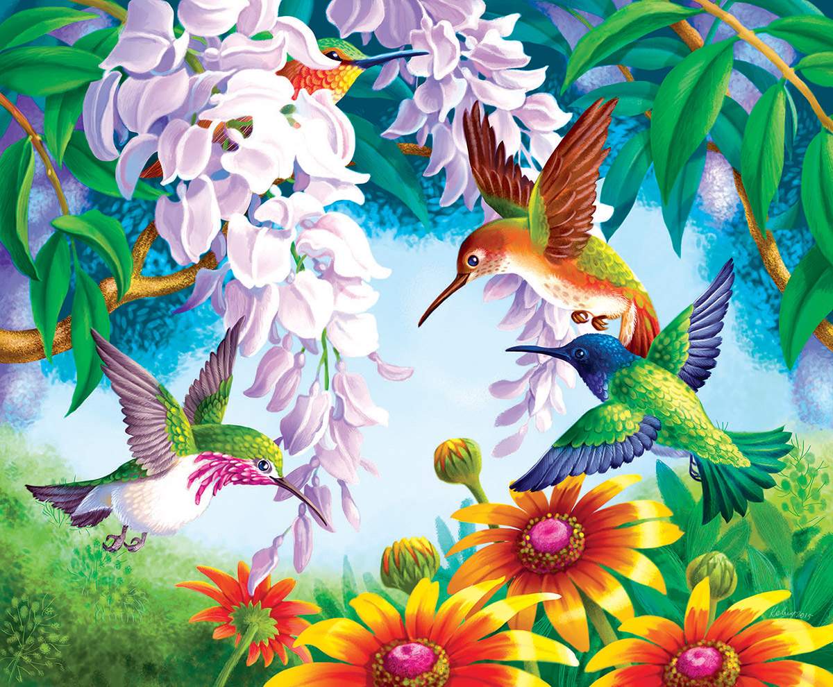 Solve Hummingbirds #2 jigsaw puzzle online with 99 pieces
