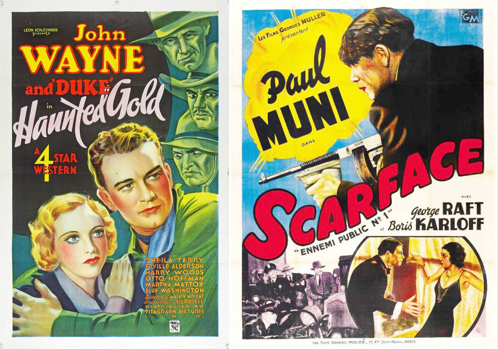 Solve Haunted Gold ~ 1932 and Scarface ~ 1932 jigsaw puzzle online with ...