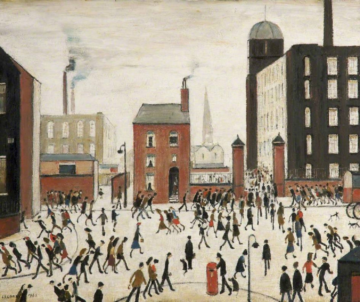 Solve L. S. Lowry (1887-1976) jigsaw puzzle online with 270 pieces