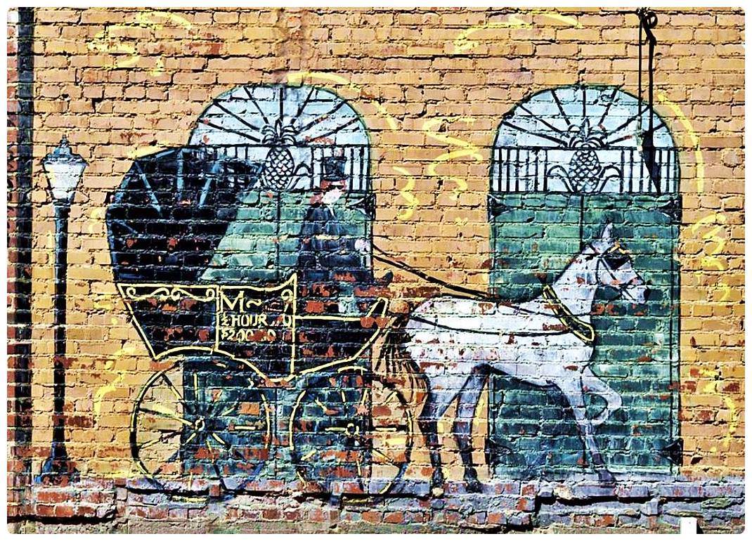 Solve Vintage Style Mural on a Crumbling Brick Wall jigsaw puzzle ...