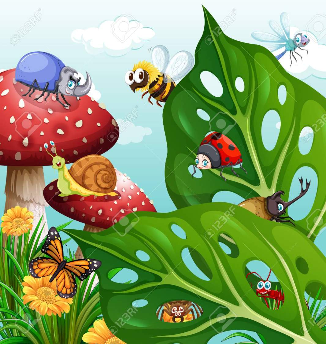 Solve Hungry Bugs. jigsaw puzzle online with 64 pieces