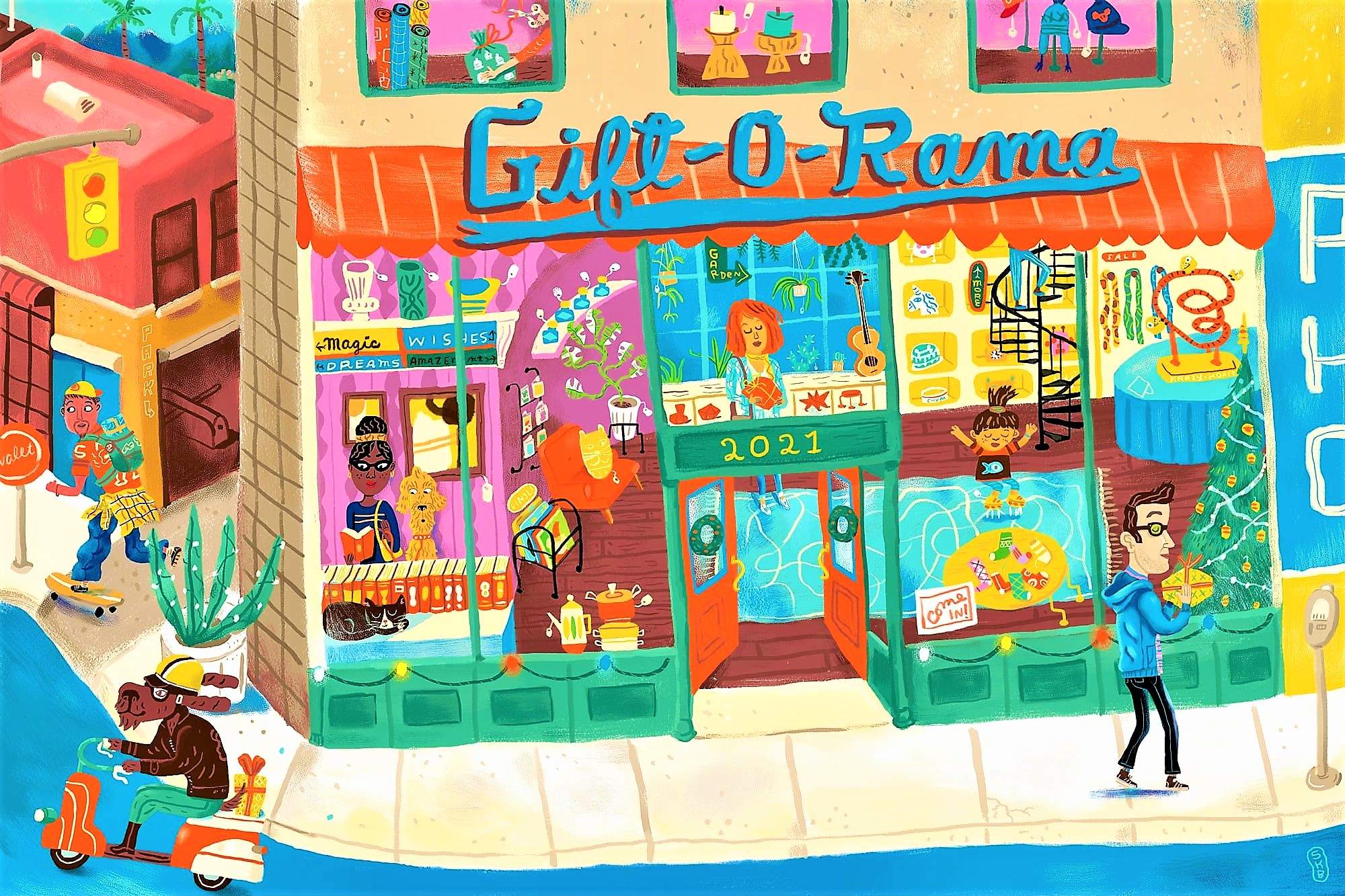 Solve Gift-O-Rama jigsaw puzzle online with 352 pieces