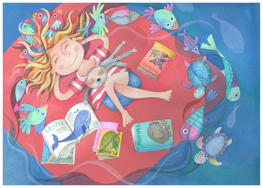 Solve Ines Huni art jigsaw puzzle online with 192 pieces