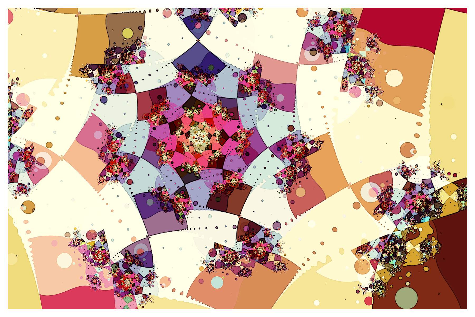 Solve Patchwork Fractal 10 jigsaw puzzle online with 600 pieces