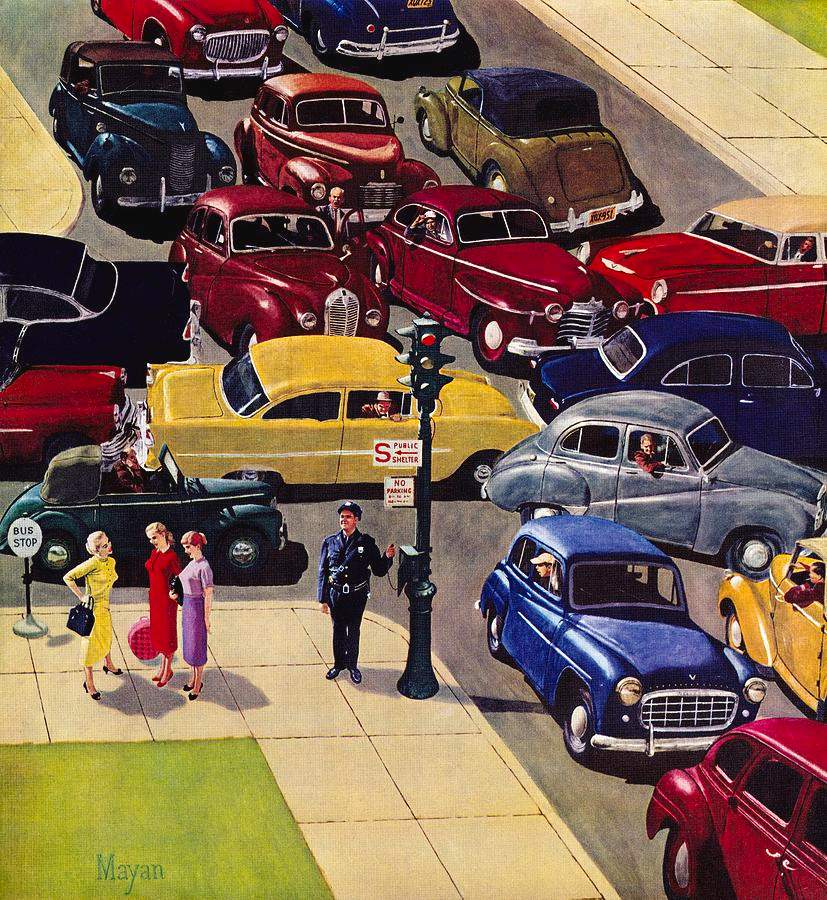 Solve "Traffic Jam" jigsaw puzzle online with 100 pieces