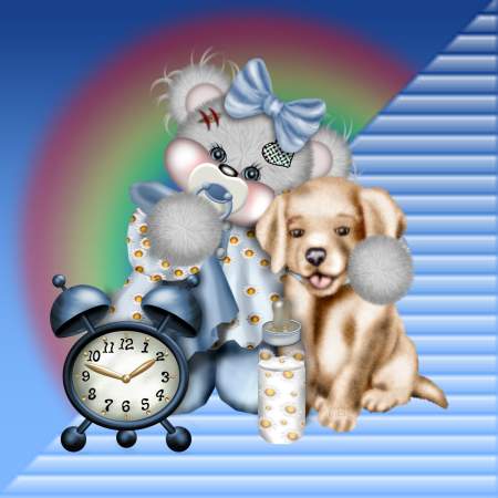 Solve Creddy Bears Good Night 11 jigsaw puzzle online with 25 pieces