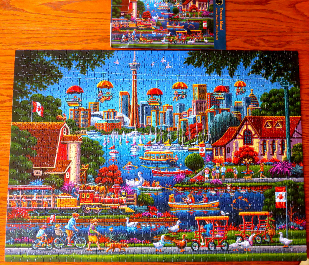 Solve Toronto Skyline From Toronto Island jigsaw puzzle online with 99 ...