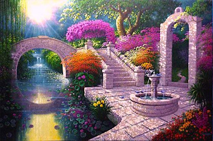 Solve Cobblestone Bridge and Arch jigsaw puzzle online with 77 pieces