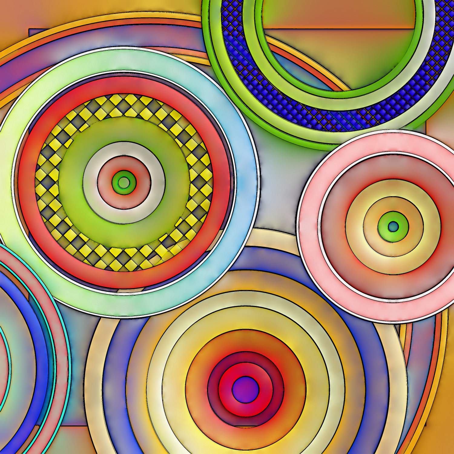 Solve Kreise jigsaw puzzle online with 400 pieces