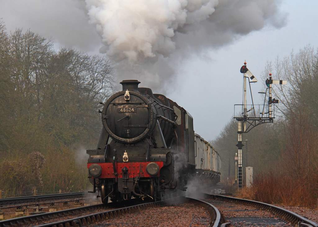 Solve LMS Stanier Class 8F 2-8-0 48624. jigsaw puzzle online with 70 pieces