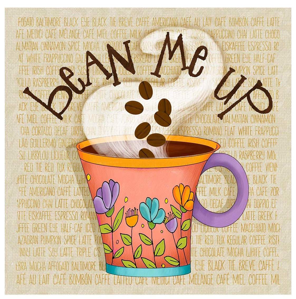 Solve Bean Me Up jigsaw puzzle online with 256 pieces