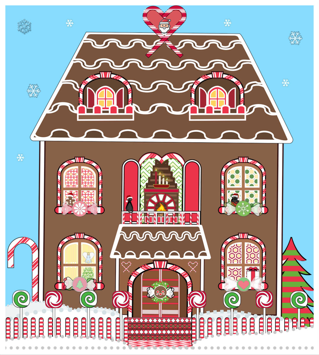 Solve Gingerbread Home for Christmas jigsaw puzzle online with 132 pieces