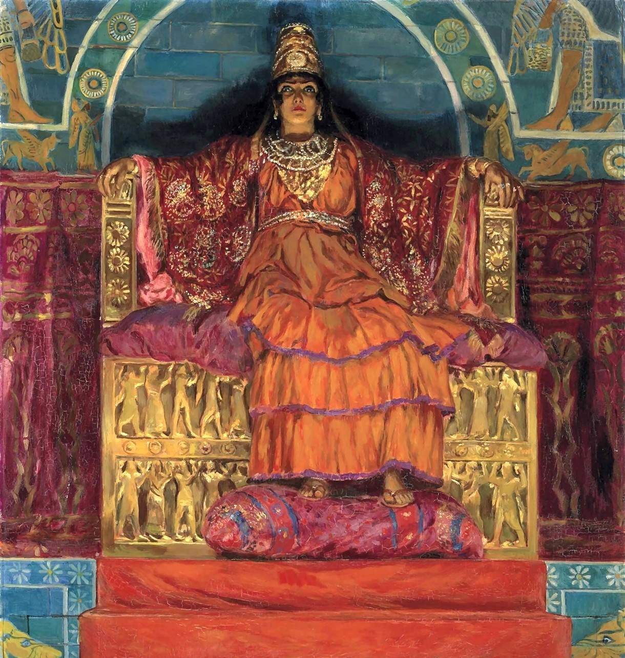 Solve The Queen of Assyria jigsaw puzzle online with 420 pieces