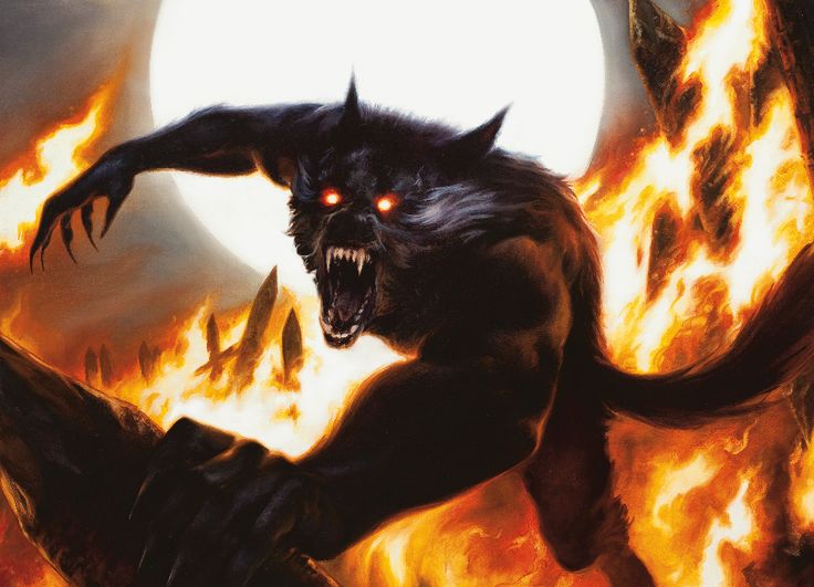 Solve MTG Werewolf Ransacker jigsaw puzzle online with 108 pieces