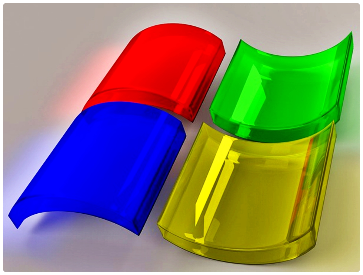Solve CGI Art - Glass Microsoft Windows Logo jigsaw puzzle online with ...