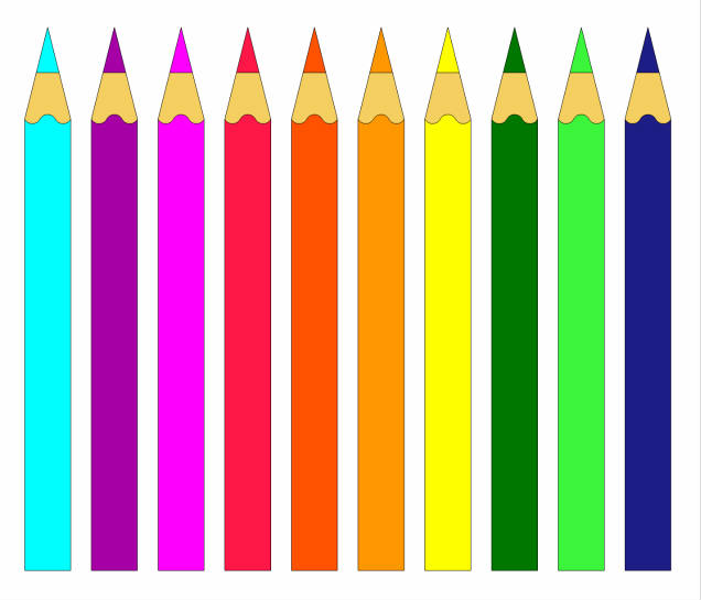 Solve pencil crayons jigsaw puzzle online with 9 pieces