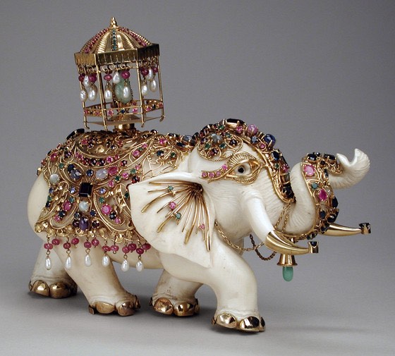 Solve 20th Century Bejewelled Ivory Elephant jigsaw puzzle online with ...