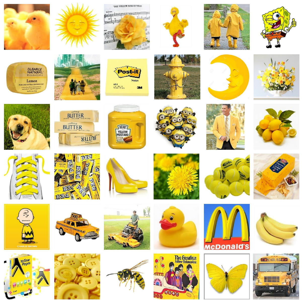 Solve YELLOW THINGS jigsaw puzzle online with 144 pieces