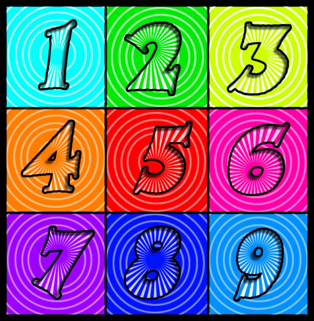 Solve Neat and Tidy Numbers jigsaw puzzle online with 100 pieces