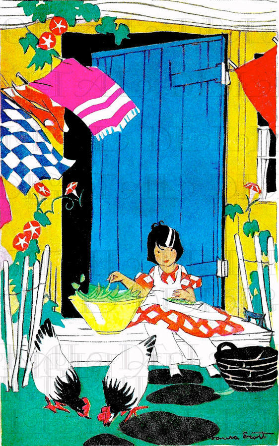 Solve Shucking Peas jigsaw puzzle online with 84 pieces