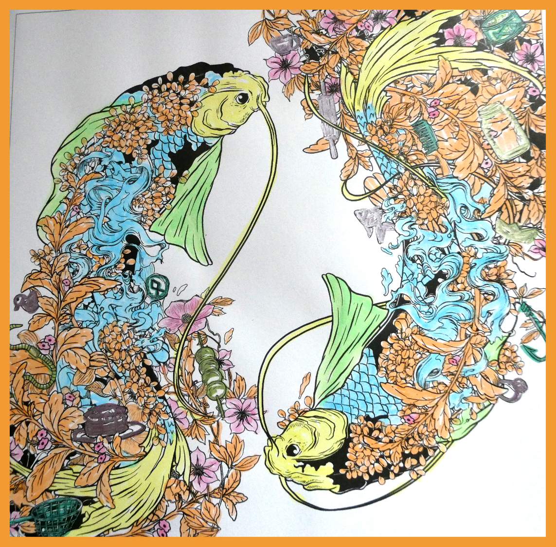 Solve Koikarpers. jigsaw puzzle online with 49 pieces