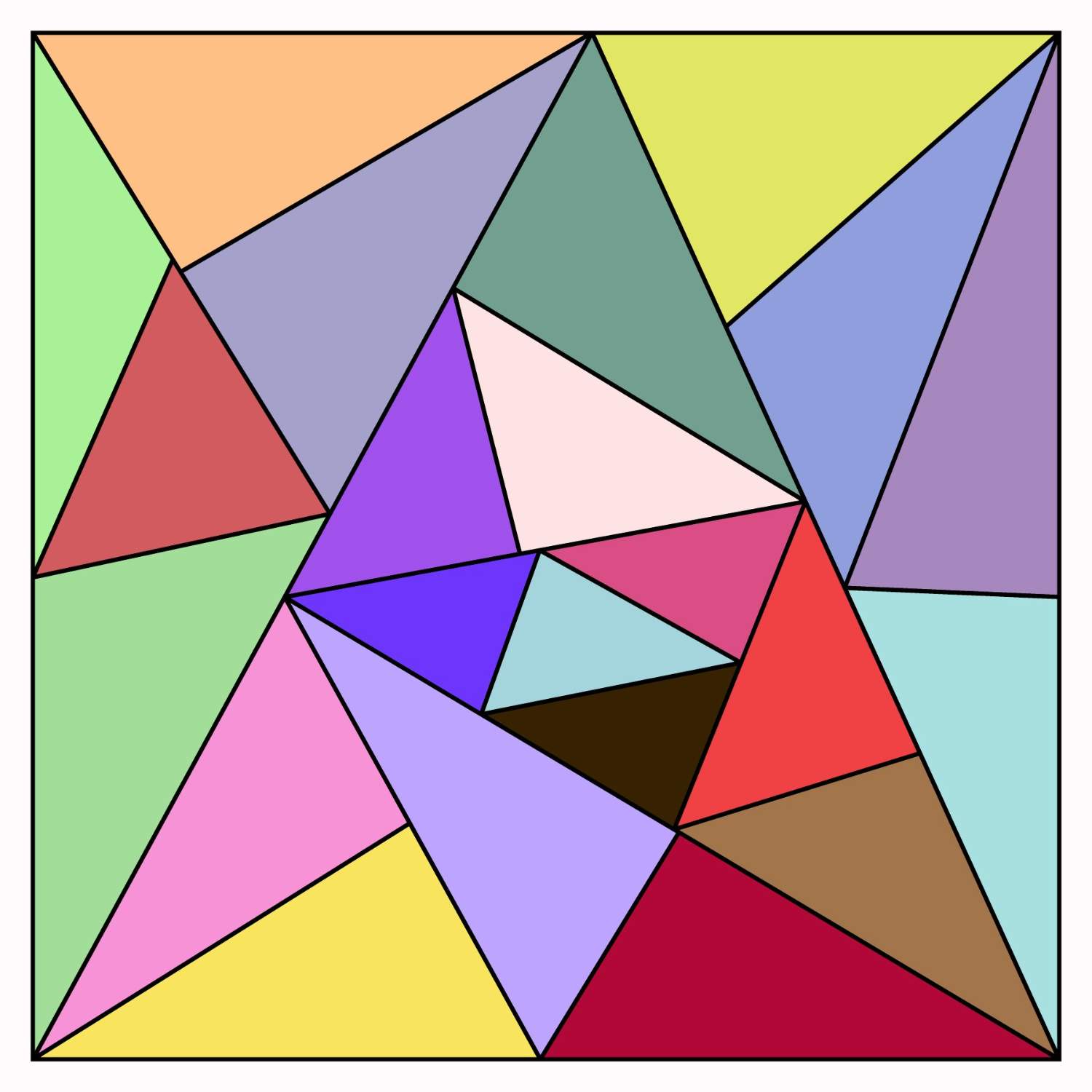 Solve 30 Triangles jigsaw puzzle online with 342 pieces