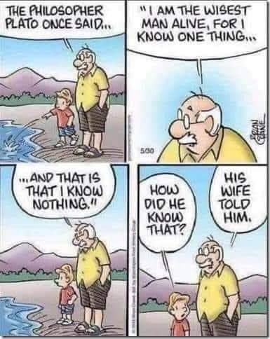 Solve Plato and his wife :-) jigsaw puzzle online with 20 pieces