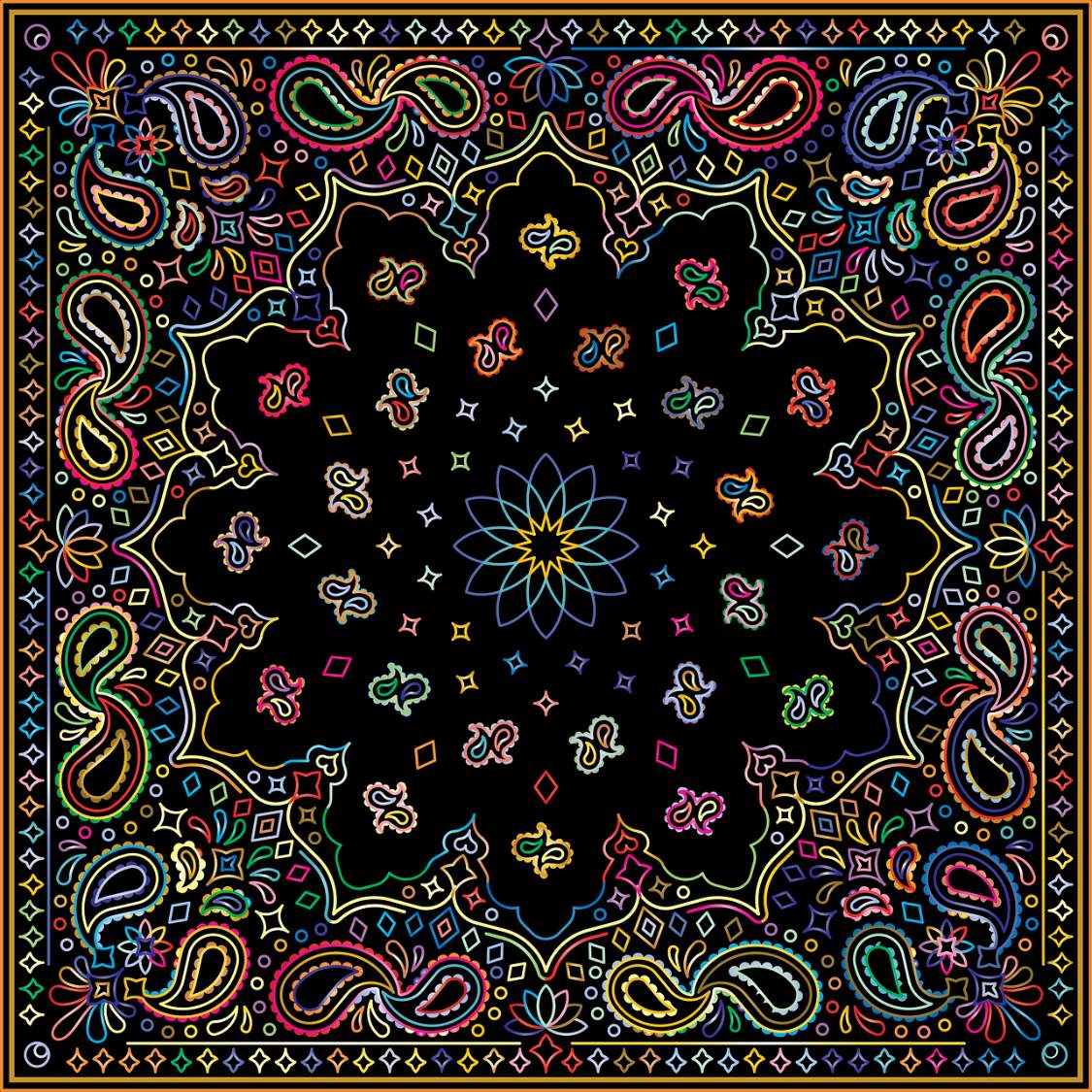 Solve paisley-gef1b5123a_1280 jigsaw puzzle online with 49 pieces