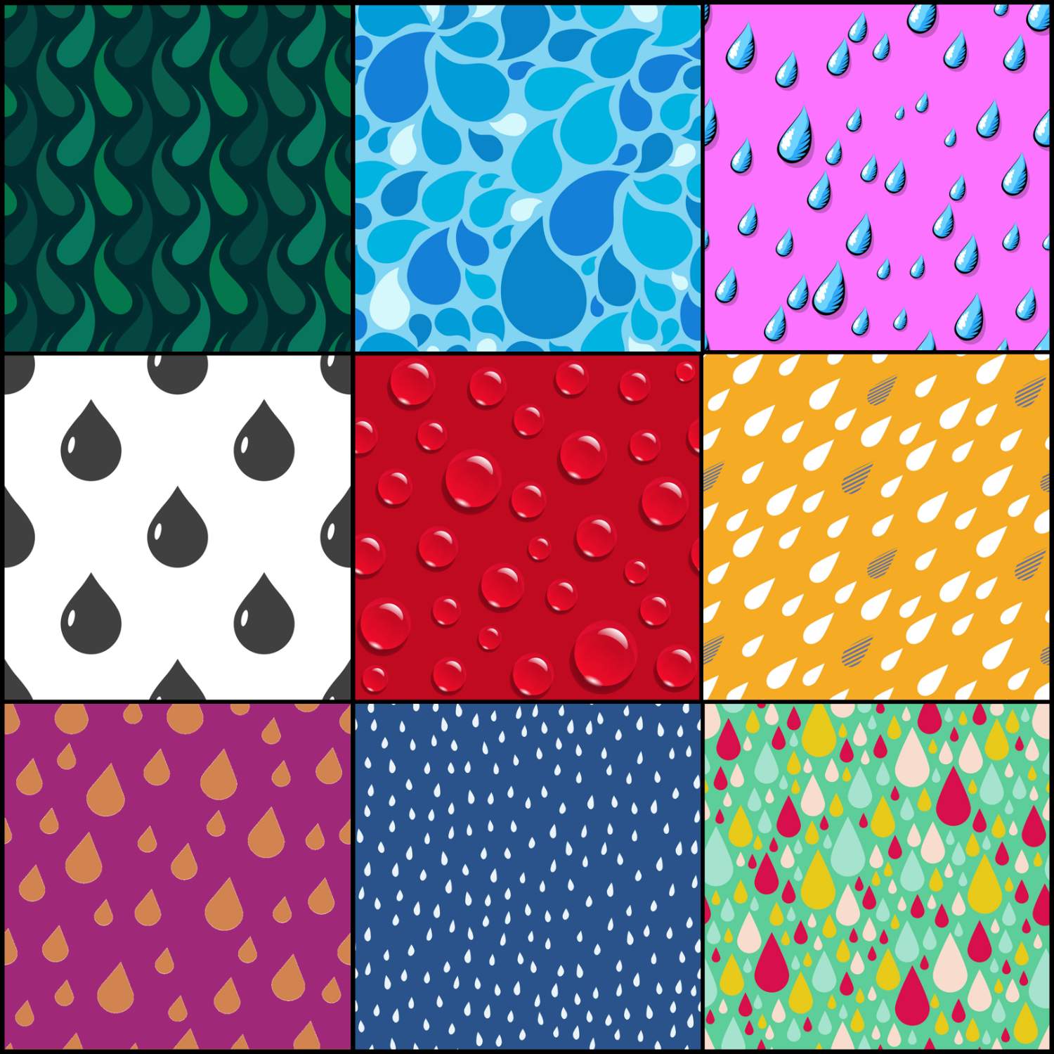 Solve Drop patterns 1 jigsaw puzzle online with 144 pieces