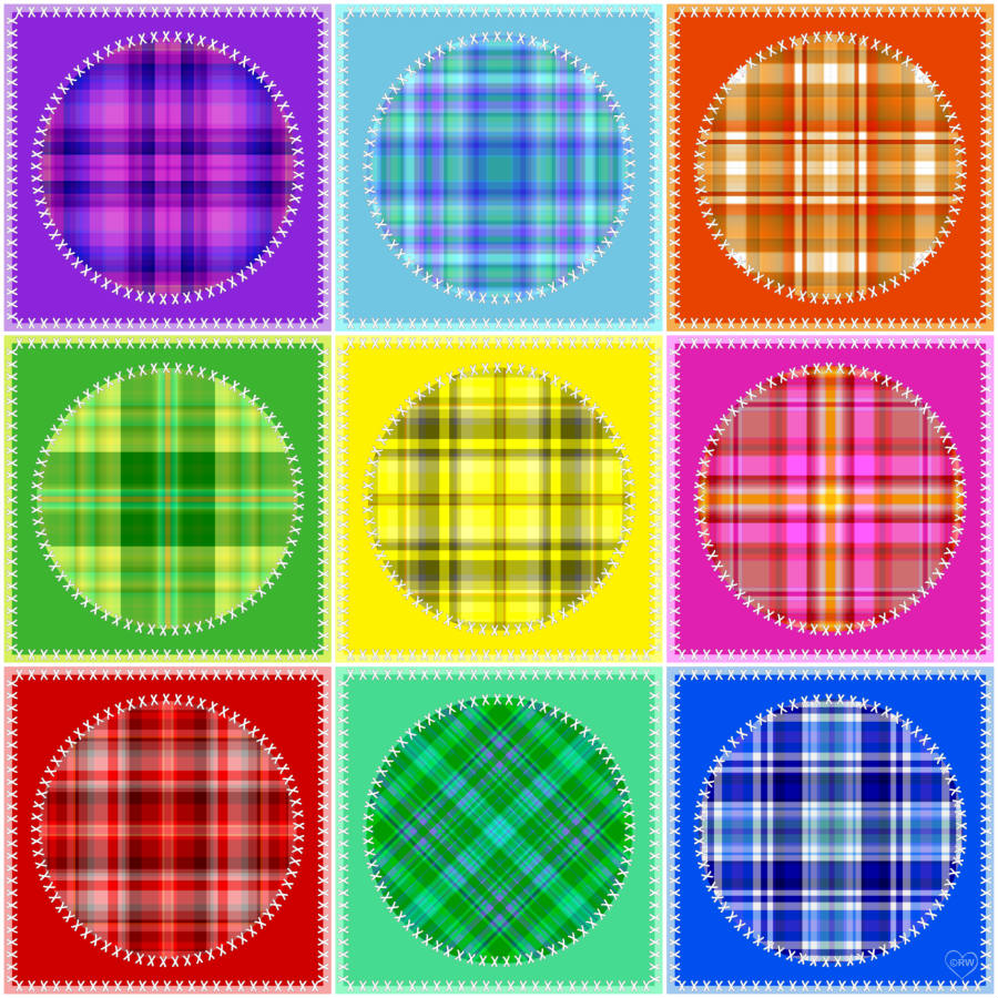 Solve Stitched Plaid Patches!! ~ Medium jigsaw puzzle online with 81 pieces