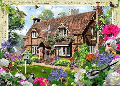 Jigsaw Puzzle | Geranium Cottage | 48 pieces | Jigidi