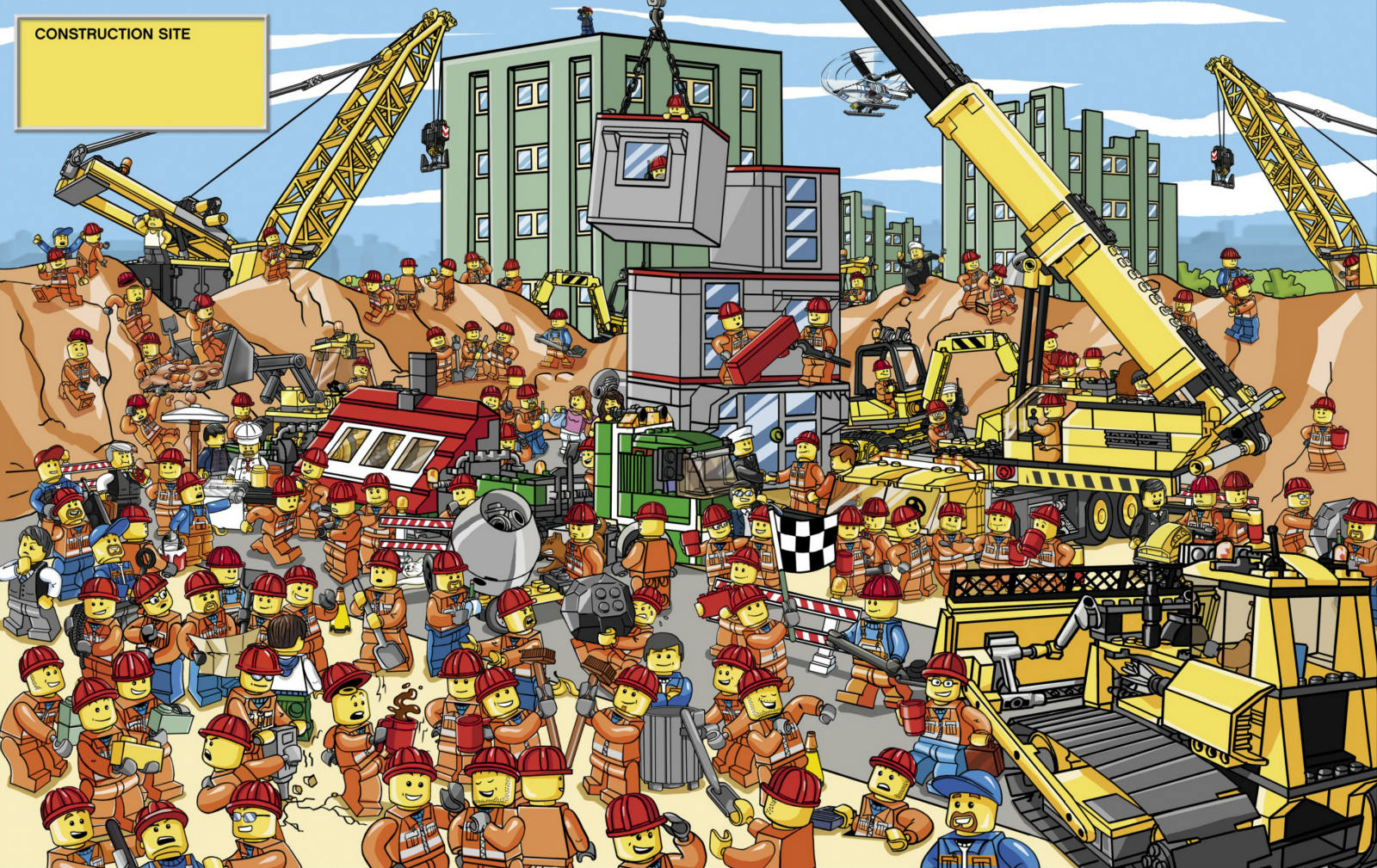 Solve LEGO people: construction site (X-hard) jigsaw puzzle online with ...