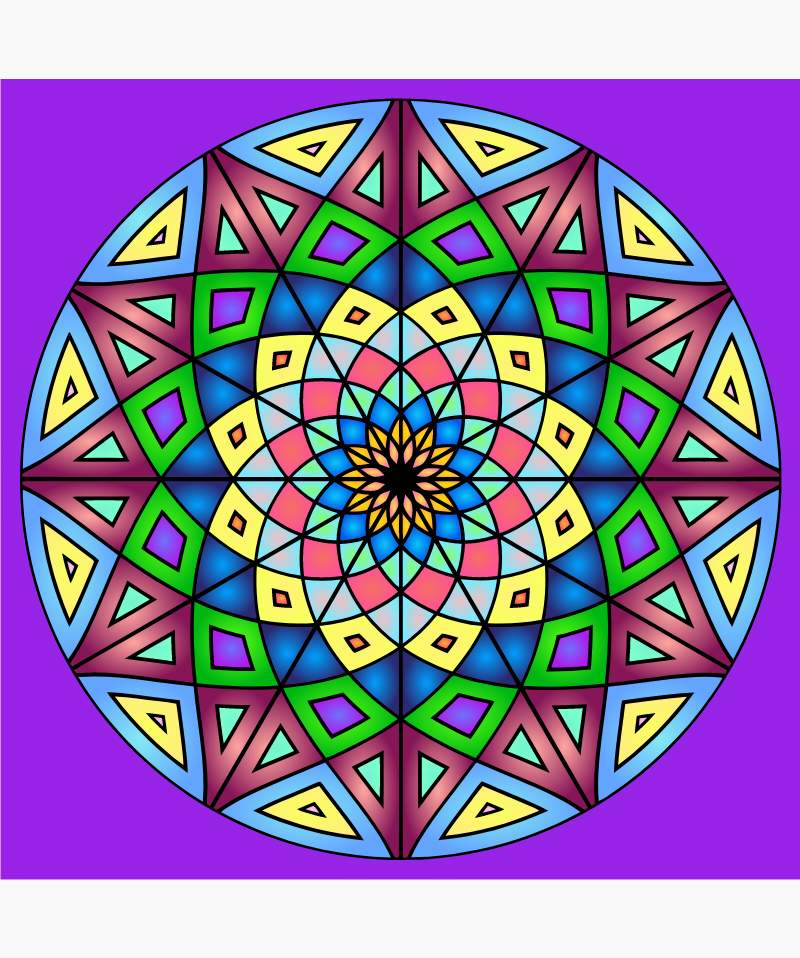Solve mandala 42 jigsaw puzzle online with 80 pieces