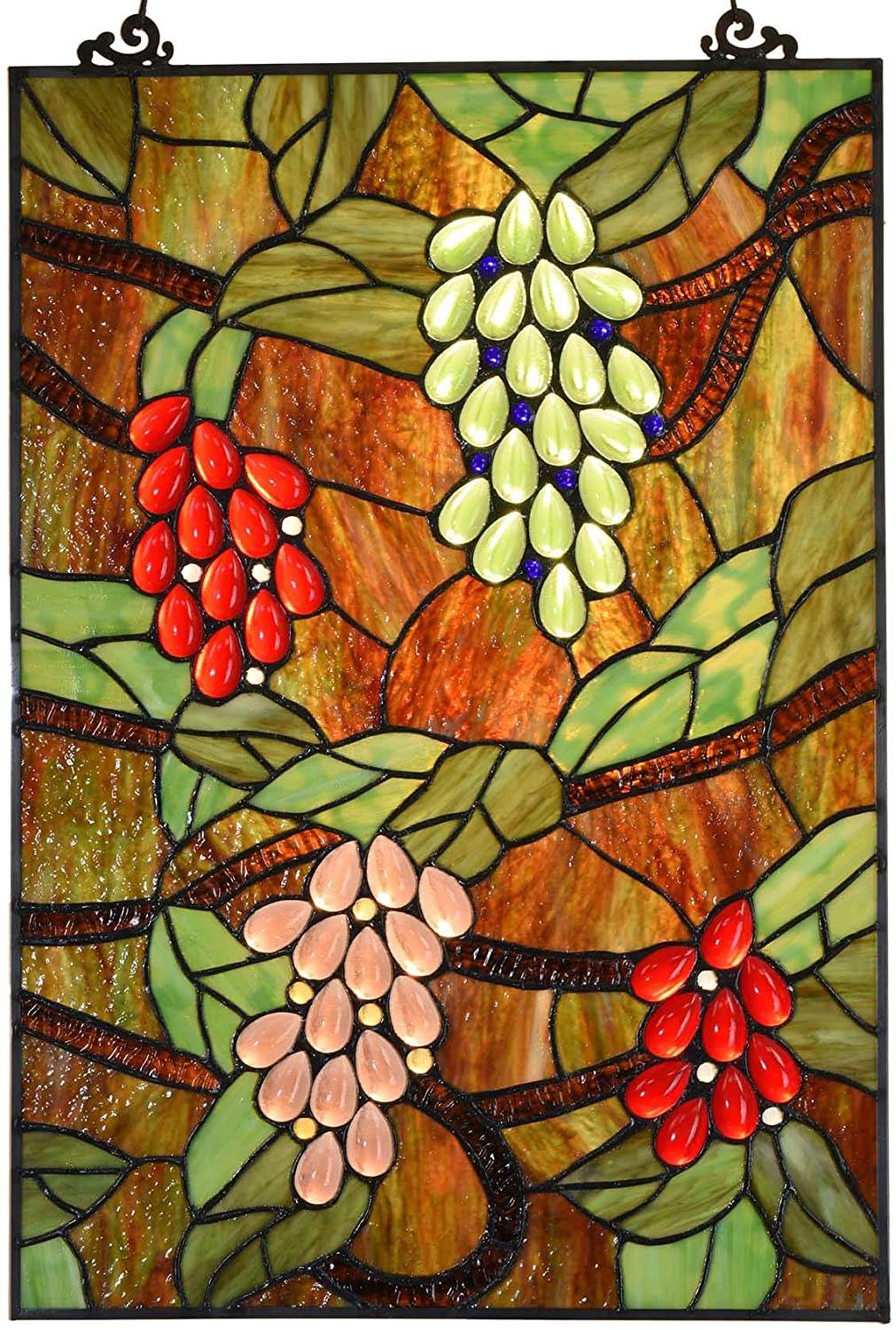 Solve Grape Tiffany Style jigsaw puzzle online with 216 pieces