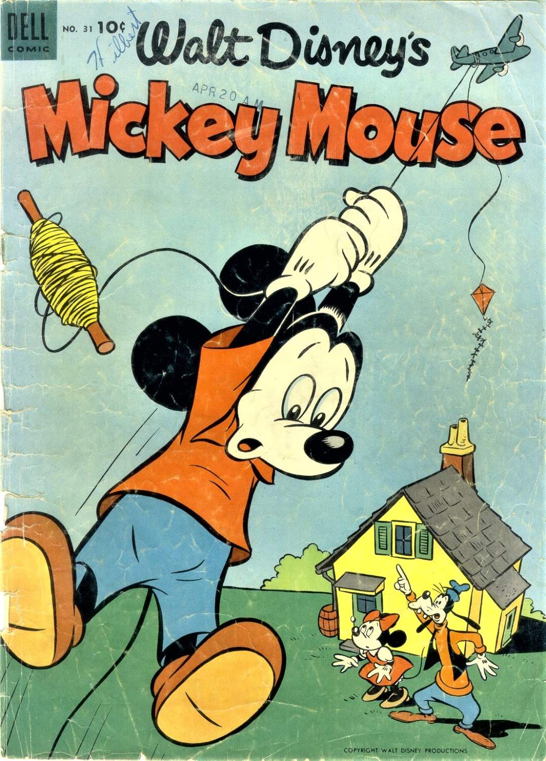 Solve Mickey Mouse: Fly A Kite jigsaw puzzle online with 150 pieces