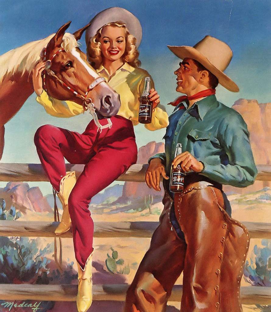 Solve Themes Vintage ads - Barq's Root Beer Advertising Pin-Up Poster ...