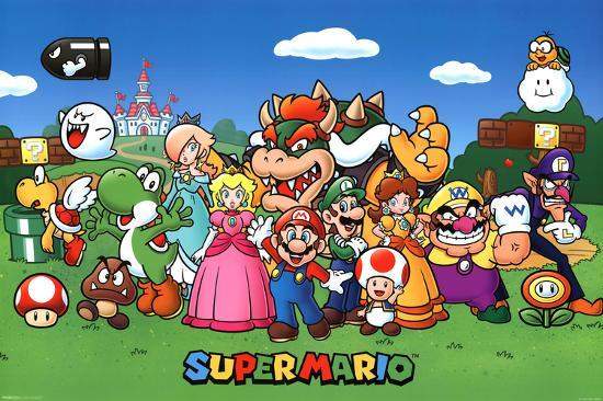 Solve super-mario jigsaw puzzle online with 54 pieces
