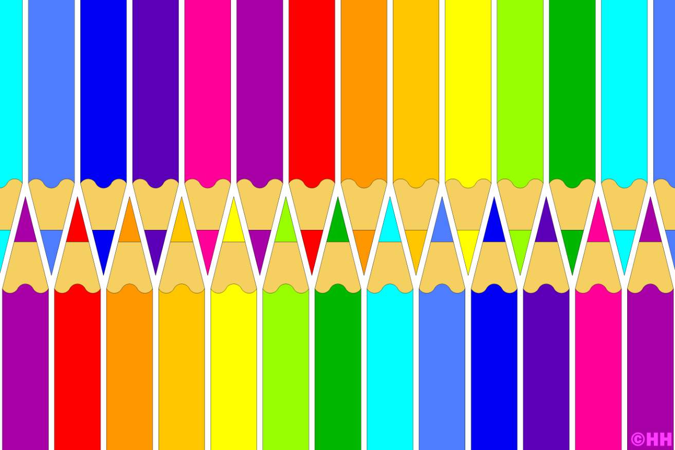 Solve pencil crayons jigsaw puzzle online with 24 pieces