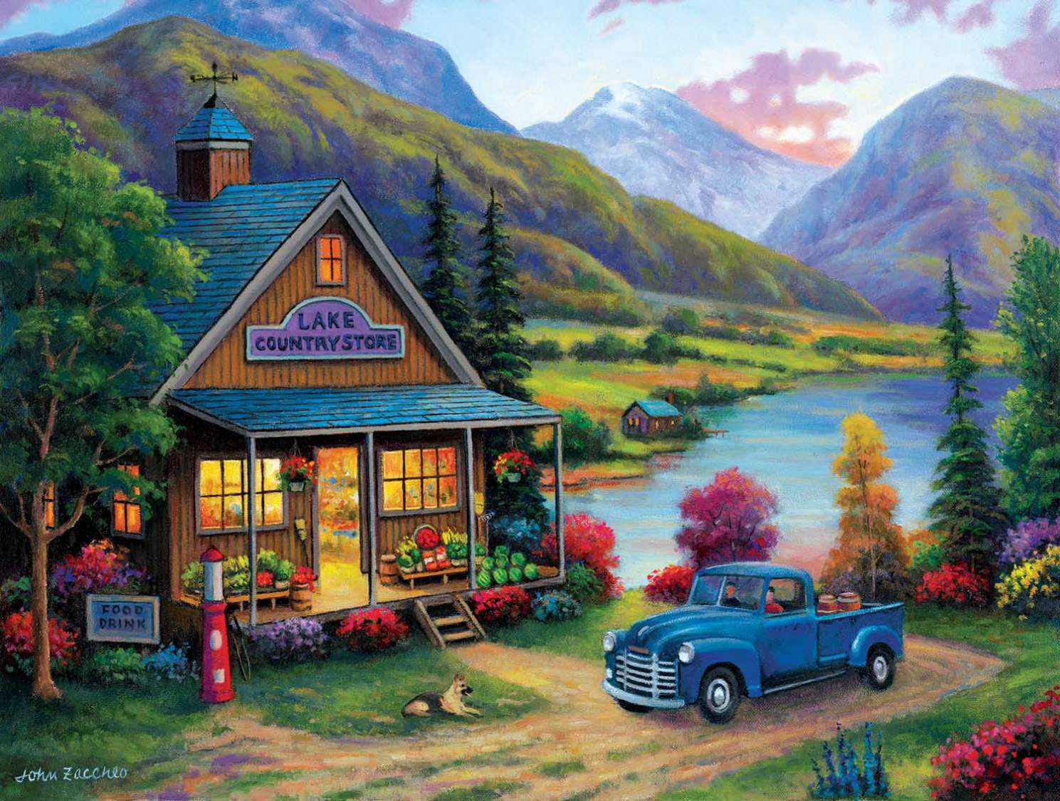 Solve Lake Country Store jigsaw puzzle online with 88 pieces