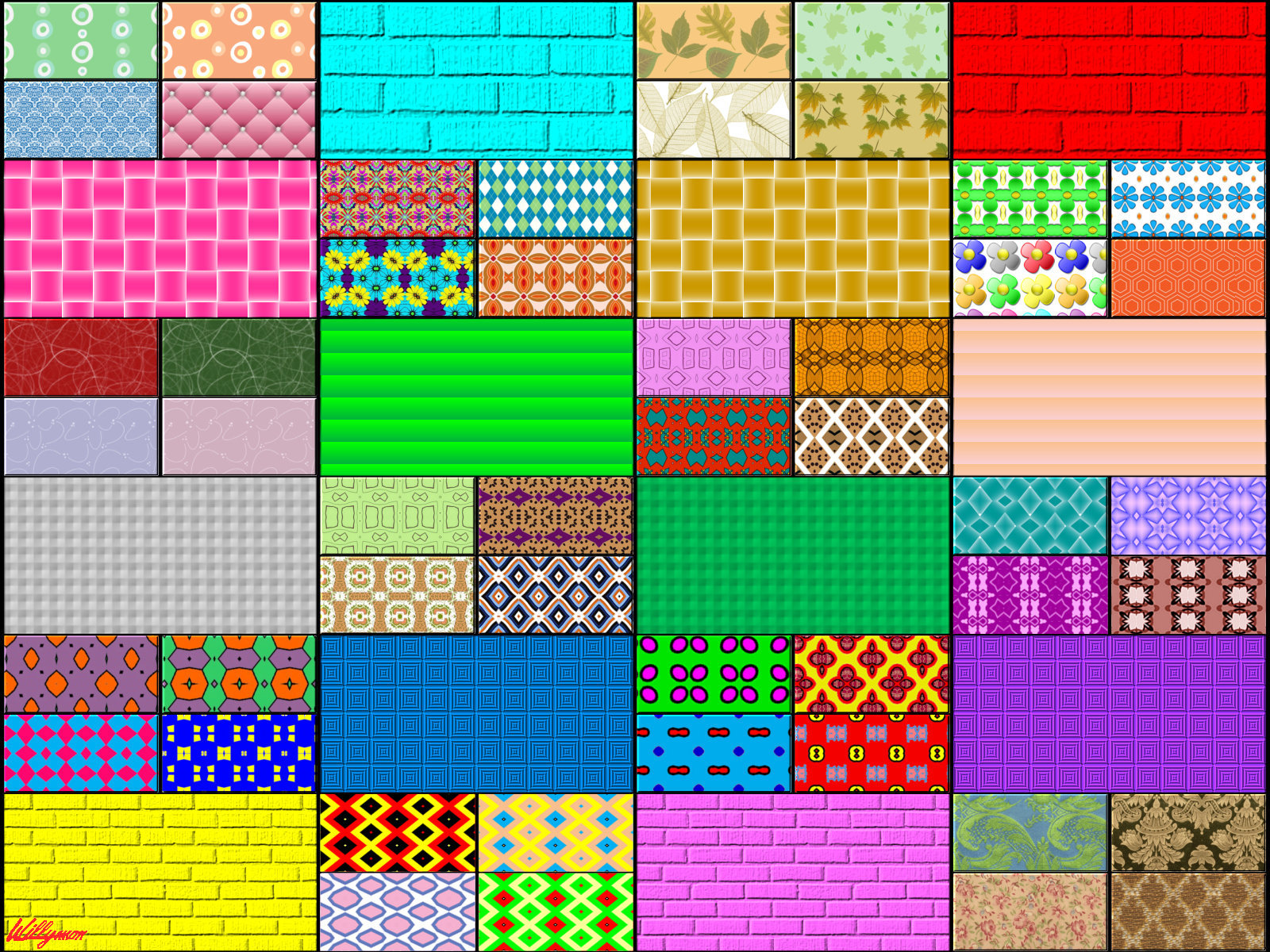 Solve textures& patterns jigsaw puzzle online with 192 pieces