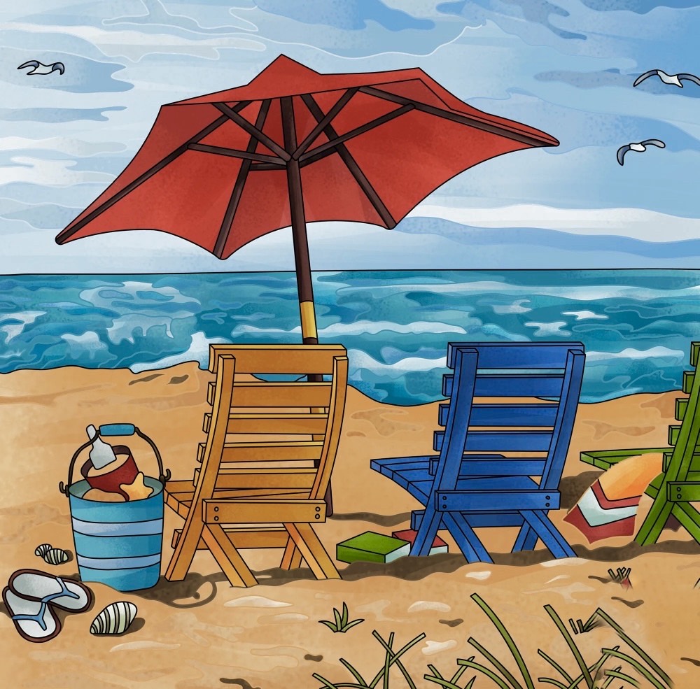 Solve Beach Day! jigsaw puzzle online with 169 pieces